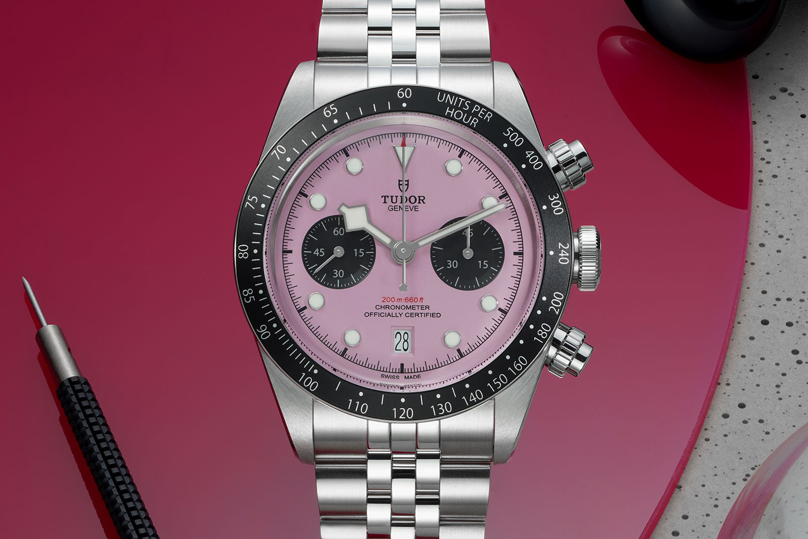 Tudor Black Bay Chrono iN Pink – Element iN Time NYC