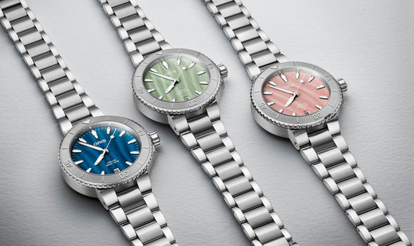 Oris Aquis Date with Mother-of-Pearl Dials – Element iN Time NYC