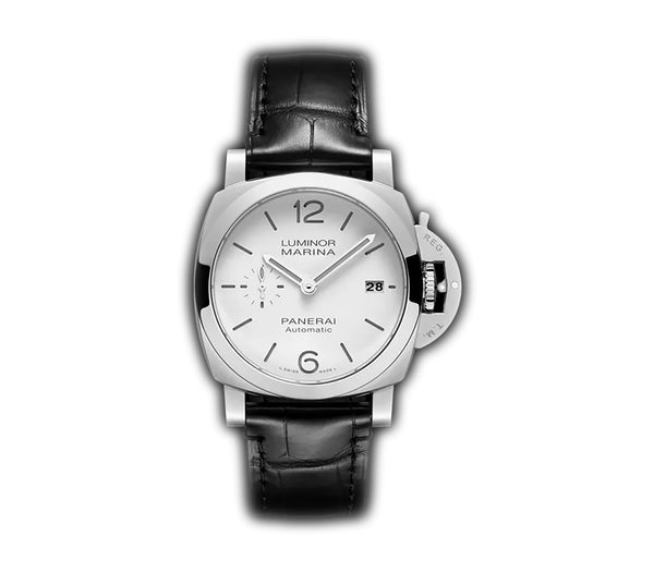 Panerai Luminor 40mm Quaranta Steel White Sandwich Dial PAM01371 ...